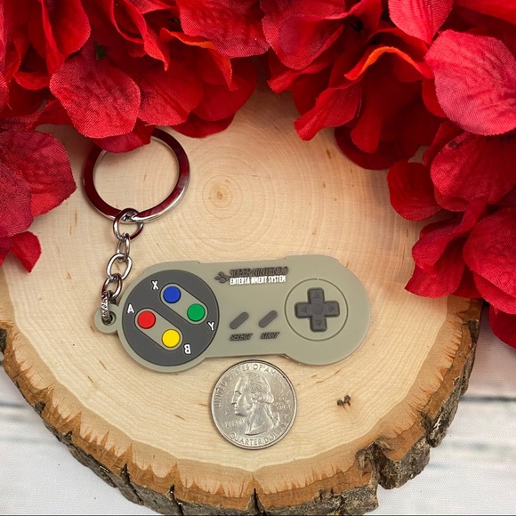 Accessories | Nintendo Super Nintendo Controller Keychain | Poshmark